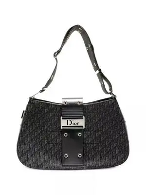 Dior Trotter Streetchic Shoulder Bag - Black