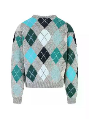 ERL Argyle Crew-neck Sweater