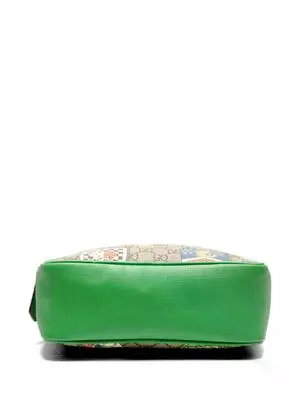 Gucci Gg Supreme Heraldic Print Shoulder Bag - Neutrals