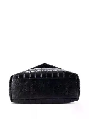 Saint Laurent Loulou Matelassé Chevron Patent Medium Shoulder Bag