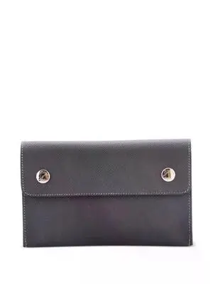 Hermès Double Snap Pochette Epsom Crossbody Bag - Grey