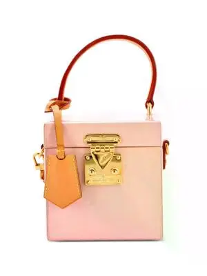 LOUIS VUITTON Monogram Vernis Bleecker Box Nm Satchel - Pink
