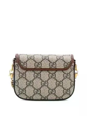 Gucci Horsebit 1955 Flap Wallet With Strap Bag - Brown