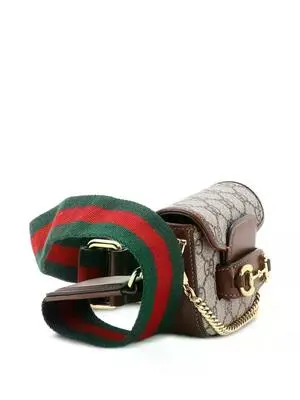 Gucci Horsebit 1955 Flap Wallet With Strap Bag - Brown