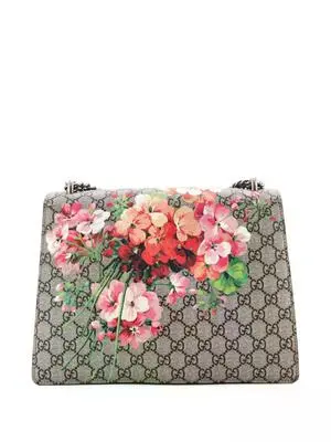 Gucci Dionysus Blooms Print Gg Coated Canvas Shoulder Bag