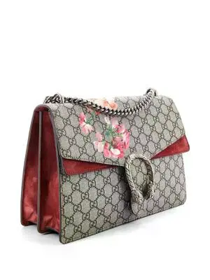 Gucci Dionysus Blooms Print Gg Coated Canvas Shoulder Bag