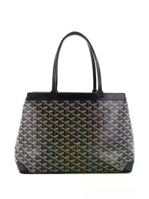 Goyard Bellechasse Pm Tote Bag In Coated Canvas - Black