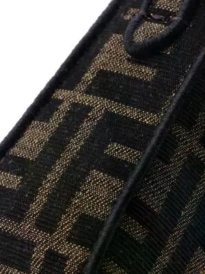Fendi Zucca Canvas Mini Baguette Crossbody Bag - Brown