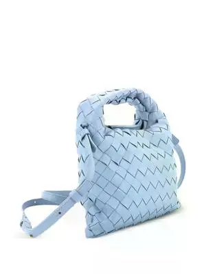 Bottega Veneta Intrecciato Nappa Mini Satchel - Blue