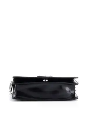 Prada Brushed Leather Chain Flap Bag