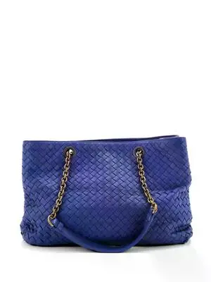 Bottega Veneta Double Chain Intrecciato Nappa Medium Tote Bag