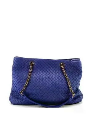 Bottega Veneta Double Chain Intrecciato Nappa Medium Tote Bag