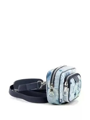 LOUIS VUITTON Monogram Watercolor Stripes Denim Pouch - Blue