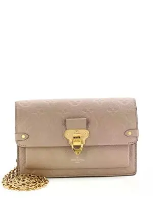 LOUIS VUITTON Vavin Chain Wallet Nm Monogram Empreinte Leather - Neutrals