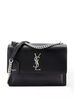 Saint Laurent Sunset Medium Crossbody Bag - Black