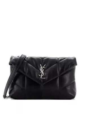 Saint Laurent Loulou Puffer Shoulder Bag - Black
