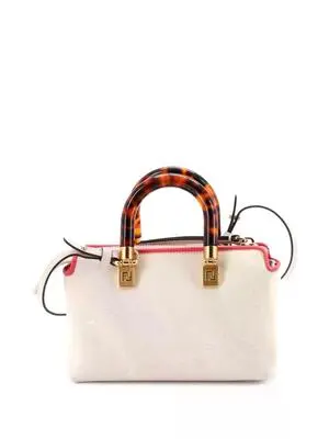 Fendi Embroidered Canvas Mini Satchel