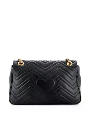 Gucci Matelassé Leather Shoulder Bag - Black