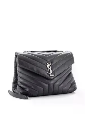 Saint Laurent Loulou Matelasse Chevron Leather Medium Shoulder Bag
