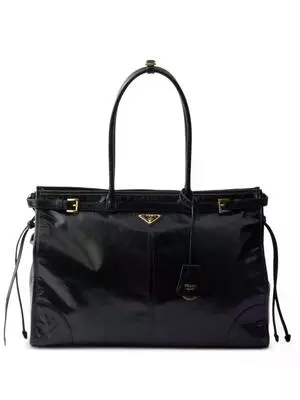 Prada Bonnie Extra-large Leather Handbag - Black