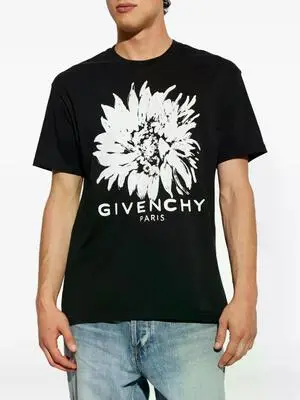Givenchy Floral-print Logo-print T-shirt