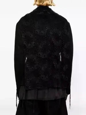 MIDORIKAWA Belted Raw-edge Jacket