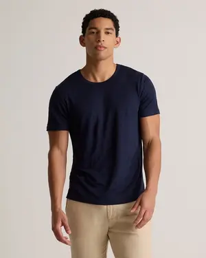 Quince 100% European Linen Jersey T-shirt - Navy