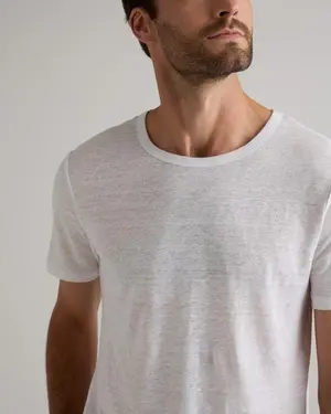 Quince 100% European Linen Jersey T-shirt - White