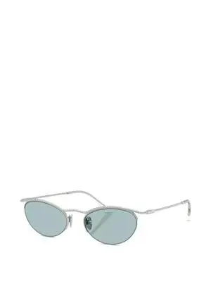 Giorgio Armani Braided Oval-frame Sunglasses