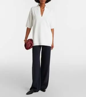 Max Mara Alaggio High-rise Straight Leg Trousers - Blue