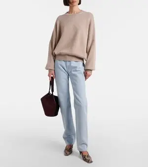 Khaite Farley Straight Jeans In Seneca
