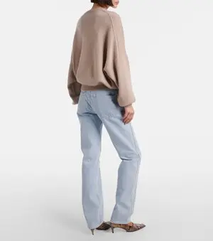 Khaite Farley Straight Jeans In Seneca