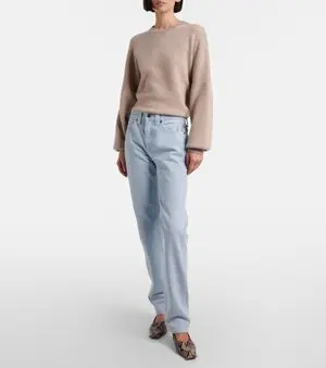 Khaite Farley Straight Jeans In Seneca