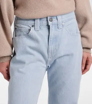 Khaite Farley Straight Jeans In Seneca