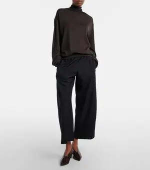 Khaite Annette Merino Wool Cowl Neck Sweater