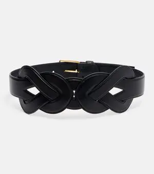 Altuzarra Loopy Leather Belt - Black