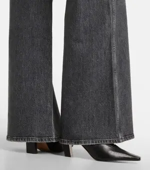Khaite Nevada Leather Ankle Boots - Black