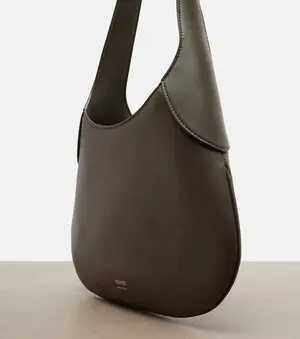 Khaite Joan Small Leather Shoulder Bag - Grey
