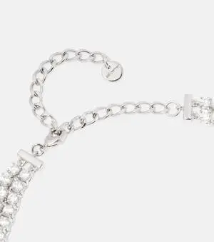 SELF-PORTRAIT Bow Crystal-embellished Choker