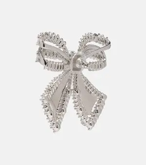 SELF-PORTRAIT Crystal Bow Earrings