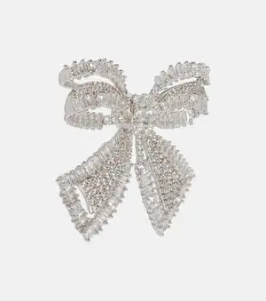 SELF-PORTRAIT Crystal Bow Earrings