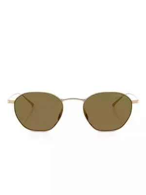 Giorgio Armani Titanium Round-frame Sunglasses