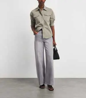 7 For All Mankind Lotta High-rise Wide-leg Jeans