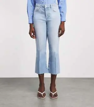 L'Agence Cropped Kendra Flared Jeans
