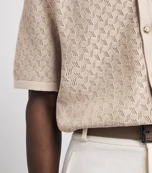 BOSS Jacquard Short-sleeve Shirt