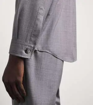 BOSS Linen-blend Overshirt