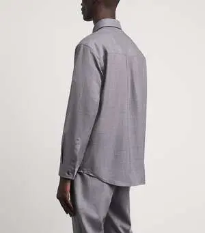BOSS Linen-blend Overshirt