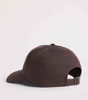 BOSS Linen Logo Cap - Brown