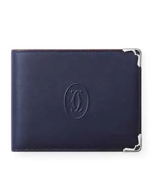 Cartier Leather Must Card Holder - Blue