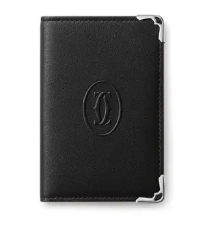 Cartier Leather Must Card Holder - Black